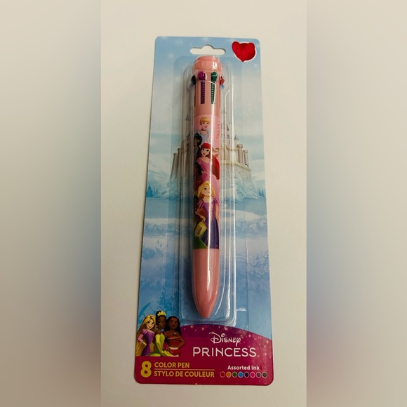 Ballpoint Pen | Office | New Disney Princess 8 Color Pen Retractable ...